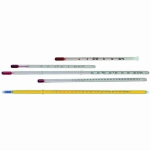 Thermco® Red Spirit Filled Partial Immersion Thermometer, 305 mm L, -30 ...