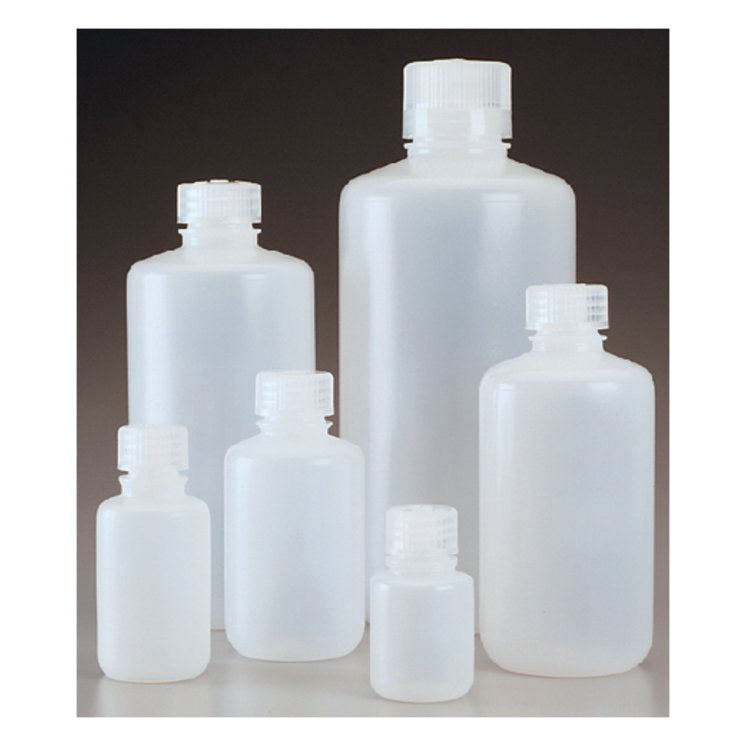 Nalgene™ Natural Translucent HDPE Round Narrow Mouth Economy Bottle ...