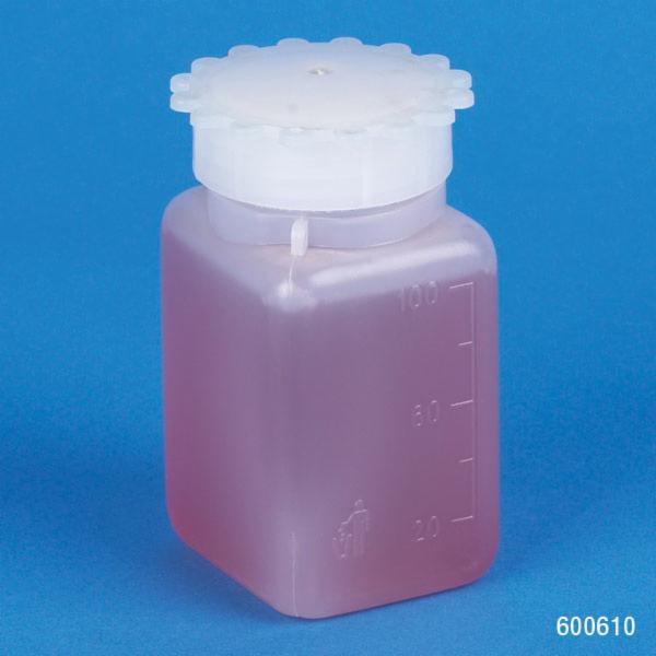 Globe Scientific Wide Mouth Graduated Space Saving Storage Bottle with ...